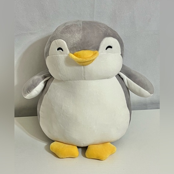 Miniso | Toys | Miniso Life Gray Penguin Plush Closed Eyes Sleeping ...